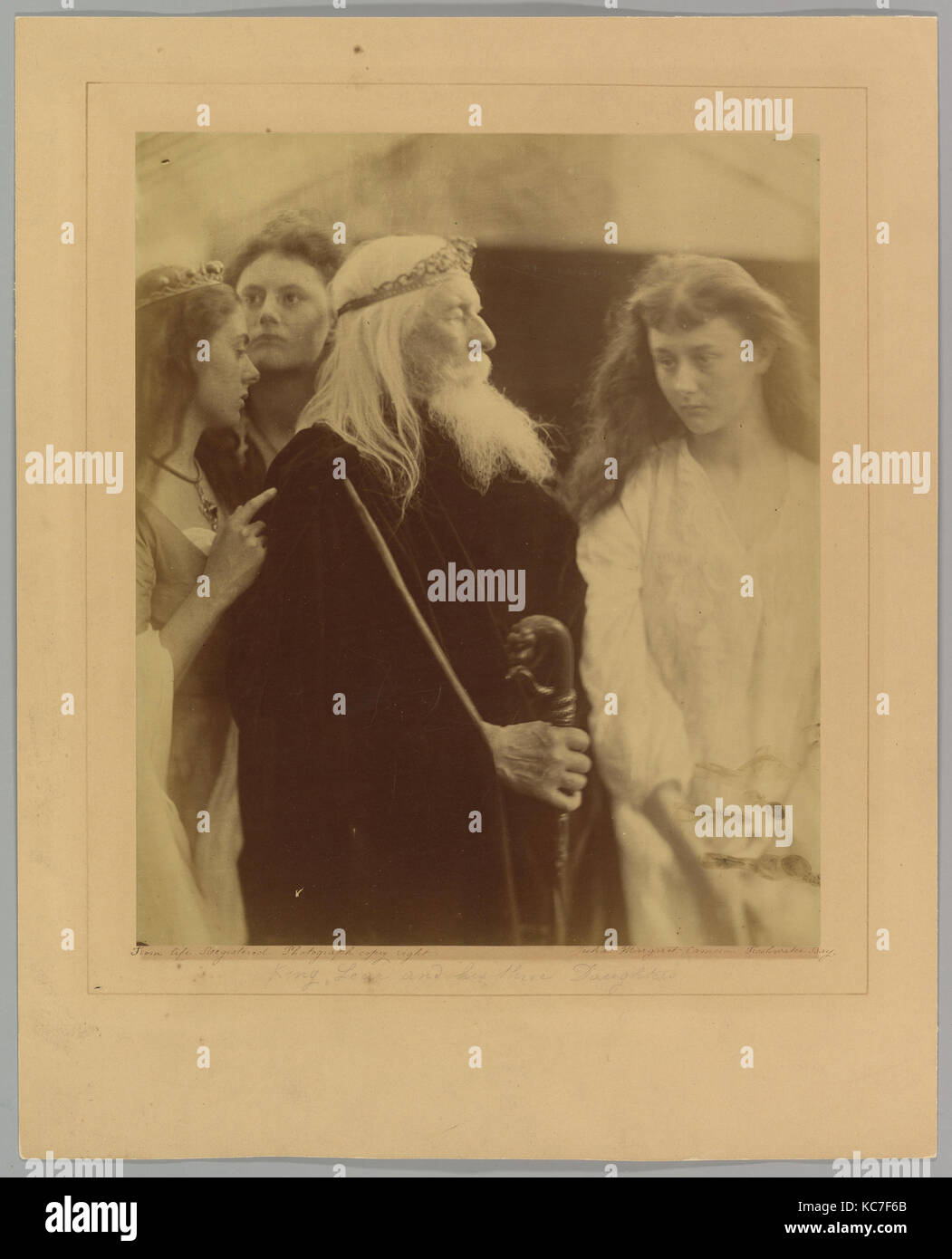 König Lear Alotting sein Reich an seine drei Töchter, Julia Margaret ...