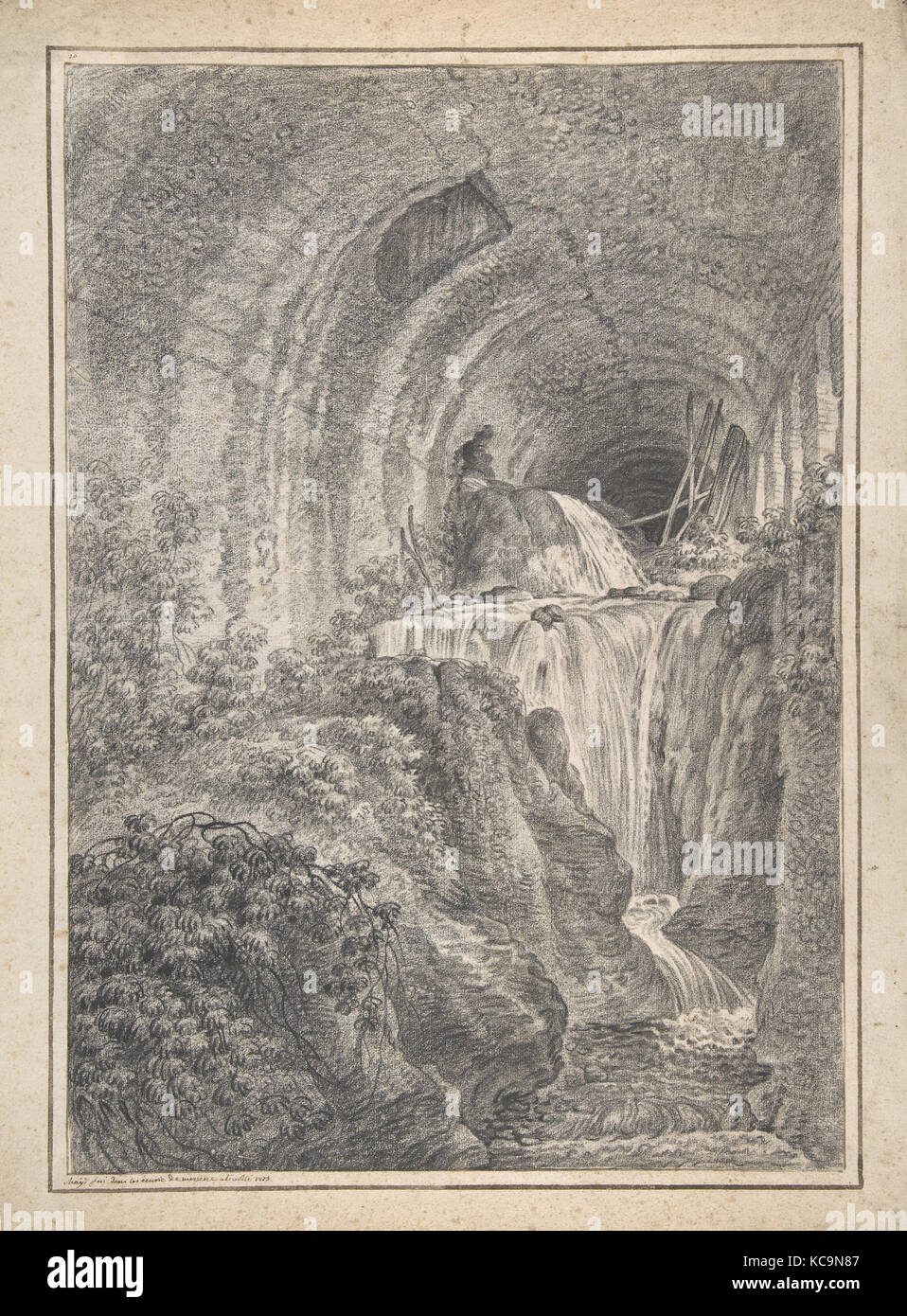 Der sogenannte Stallungen des Maecenas in Tivoli, Louis Chaix, N. d ...