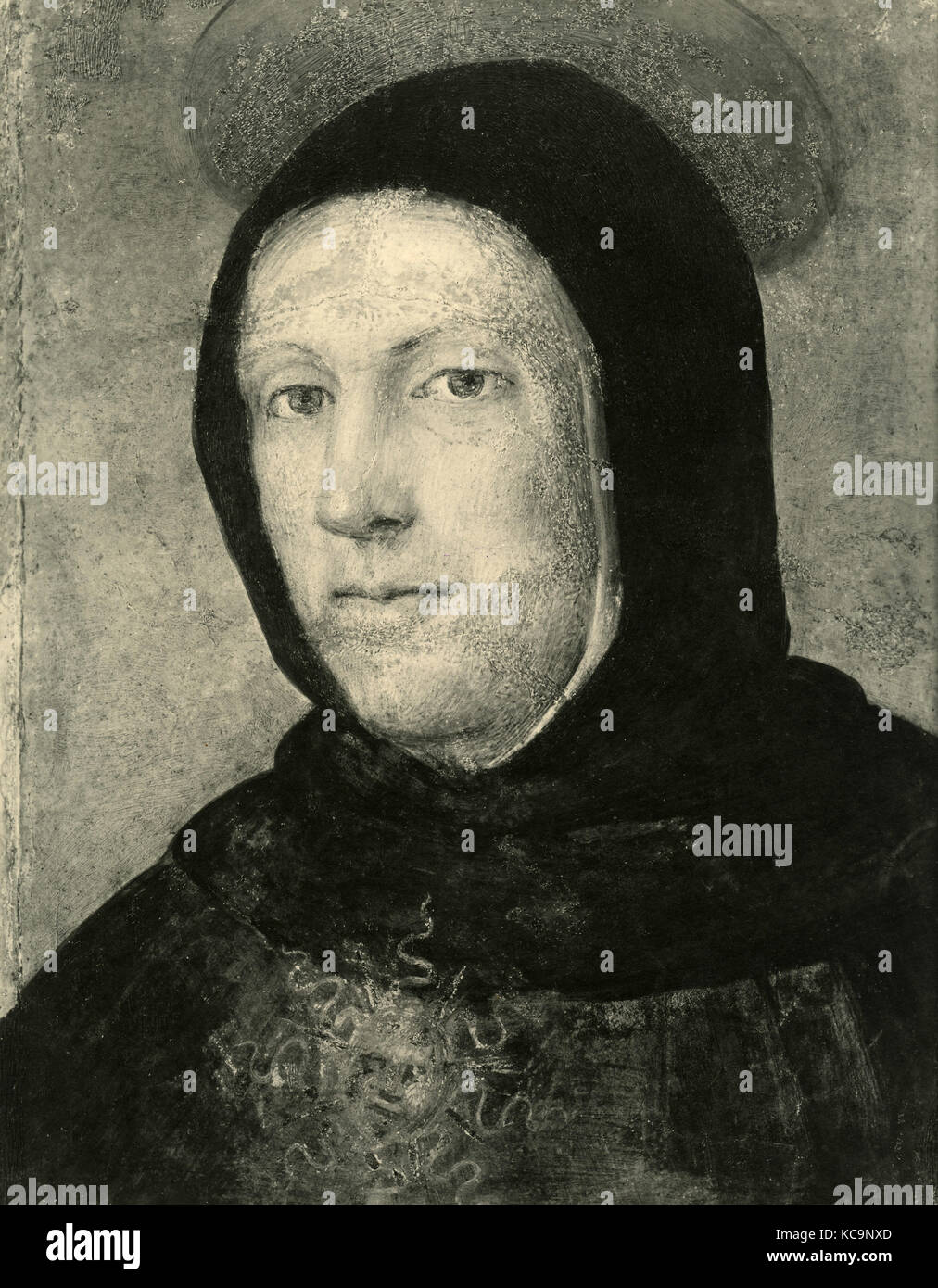 Portrait des hl. Thomas von Aquin, Gemälde von Fra Bartolomeo ...