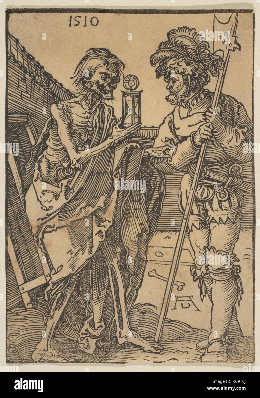 Tod und der Soldat, n.d., Holzschnitt, Blatt: 4 3/4 x 3 1/4 in. (12,1 x ... Tod und der Soldat, n.d., Holzschnitt, Blatt: 4 3/4 x 3 1/4 in. (12,1 x ...