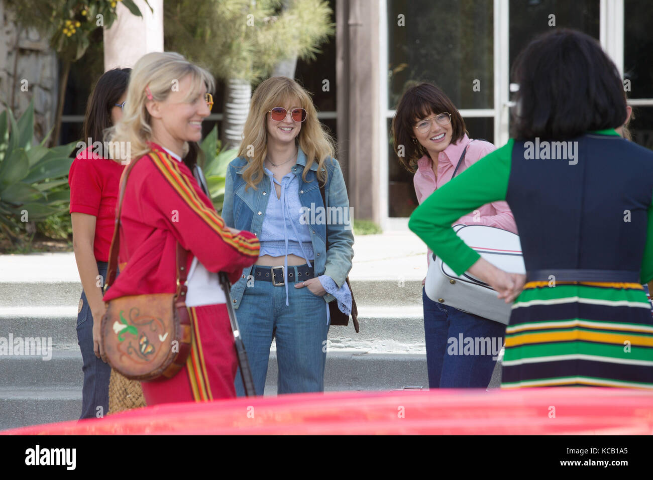 Kampf der Geschlechter, von links, Mickey Sumner, Andrea Riseborough ...