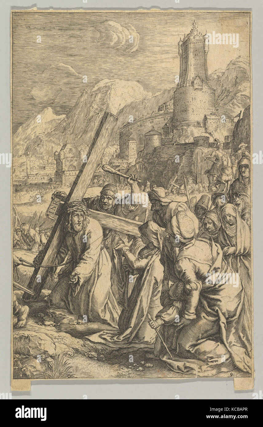 Christus das Kreuz tragen und aus der Passion Christi, Ludovicus Siceram, Ca. 1623 ...