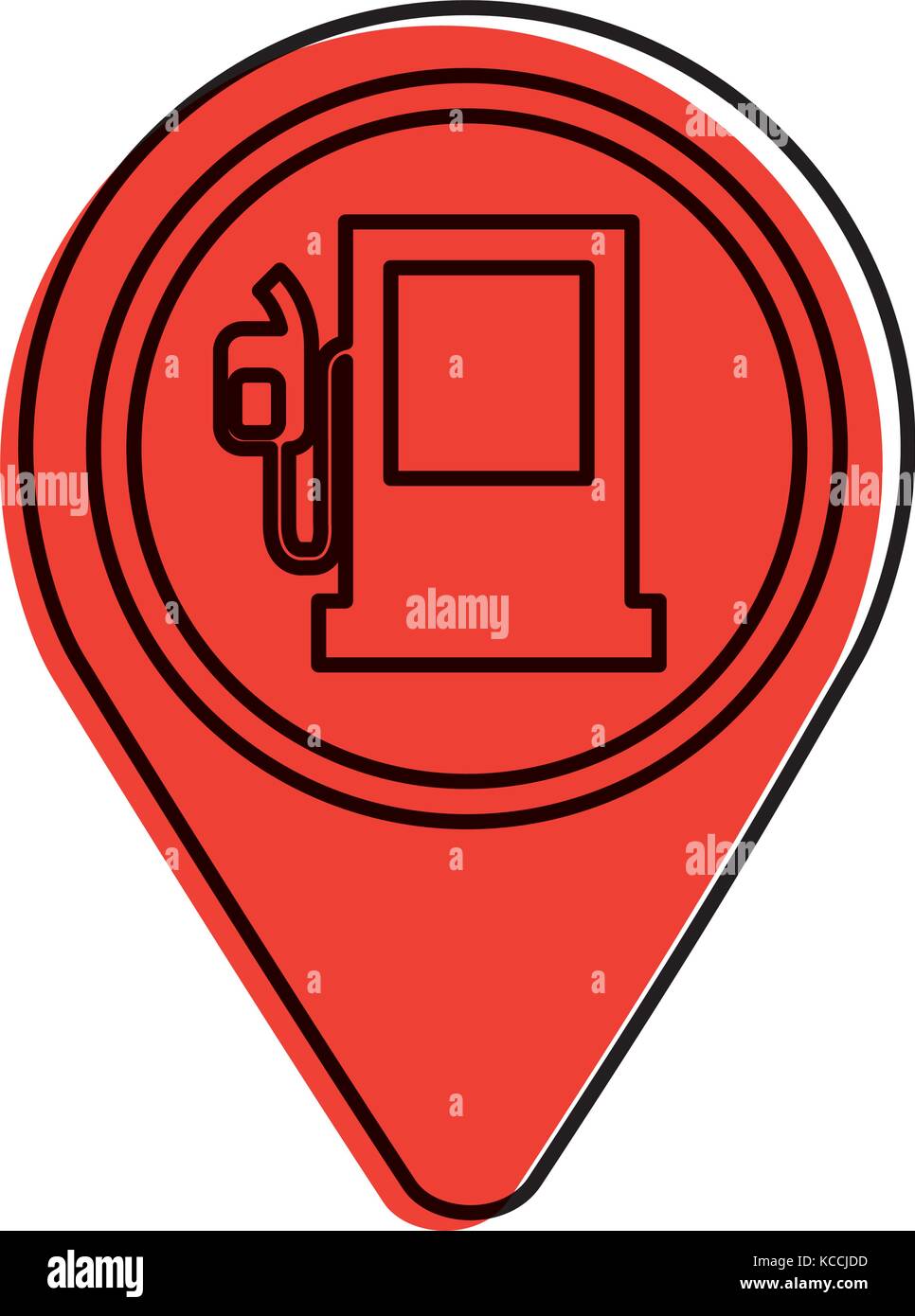 Karte pin mit Tankstelle Anwendung zeichen Symbol Stock-Vektorgrafik ...