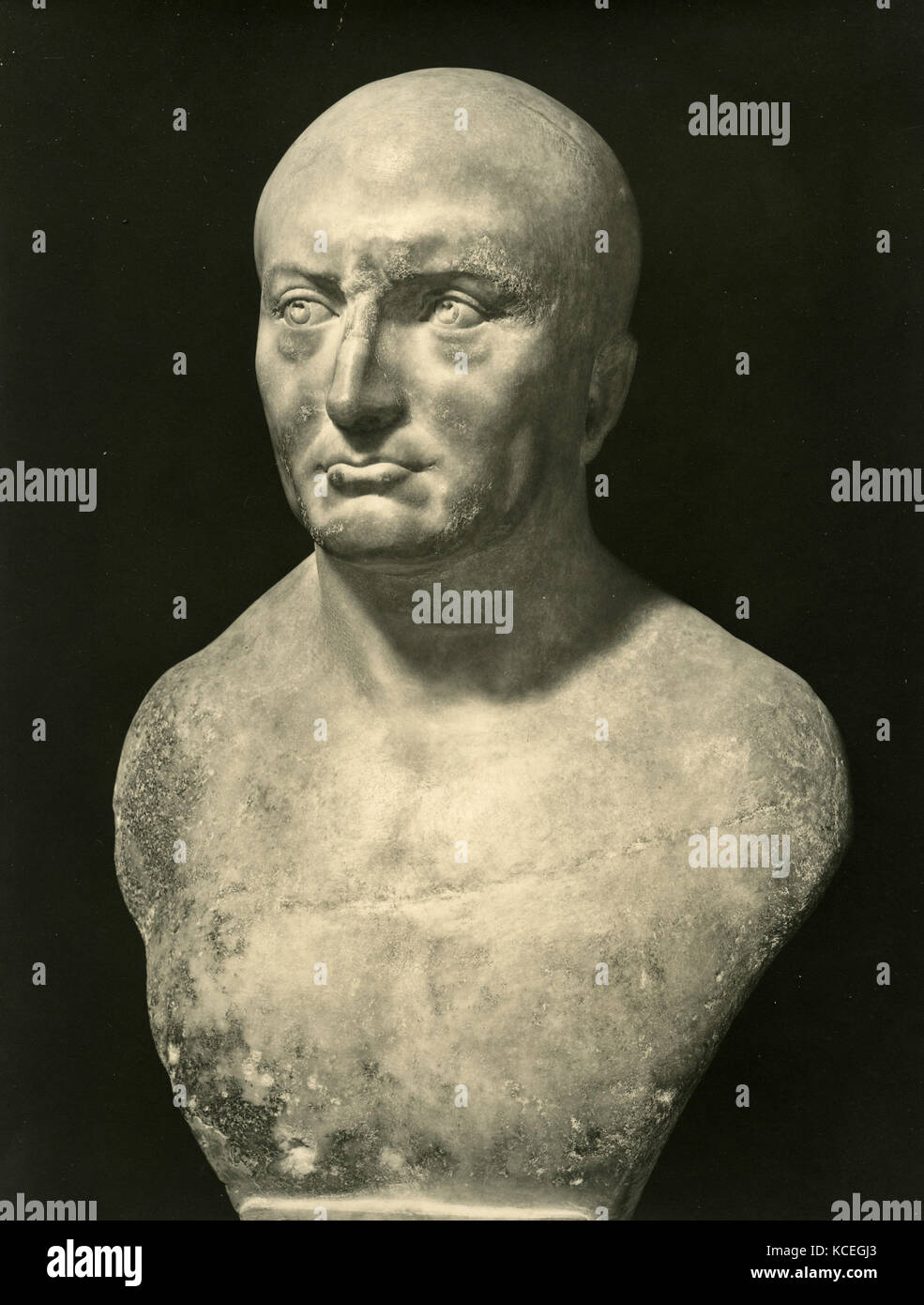 Scipio Africanus, alten Marmor Kopf Statue Stockfotografie - Alamy