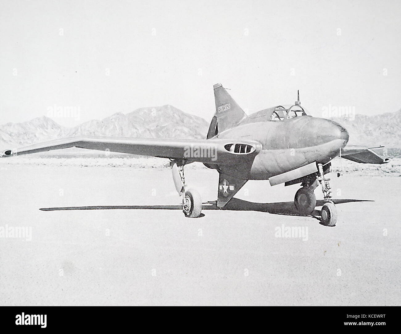 Foto einer Northrop XP-56 schwarz Bullet, einem Prototyp Jagdflugzeug ...