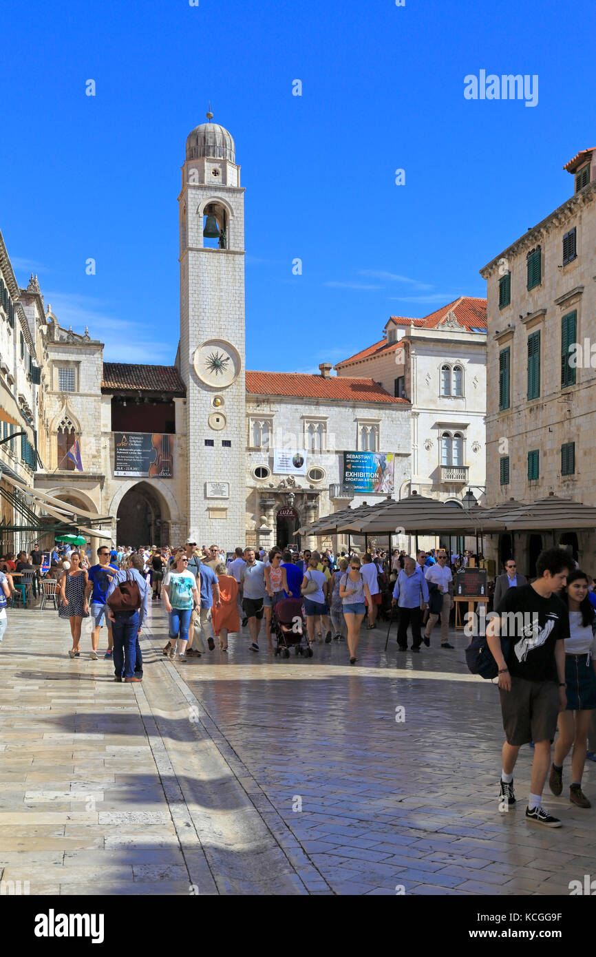 Luza Square Dubrovnik Old City Stockfotos und -bilder Kaufen - Alamy