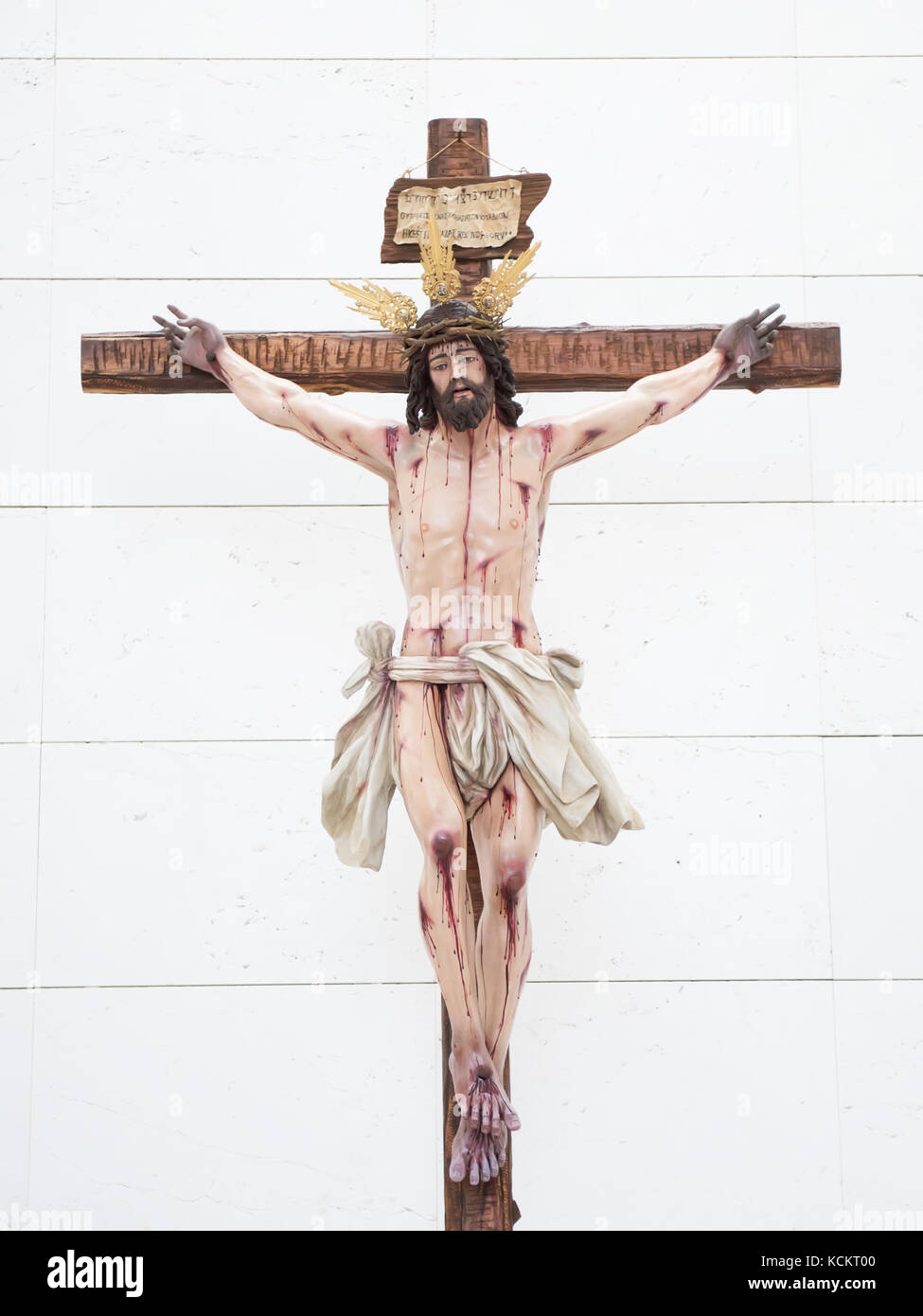 Crucifixion jesus christ old wooden -Fotos und -Bildmaterial in hoher Auflösung – Alamy