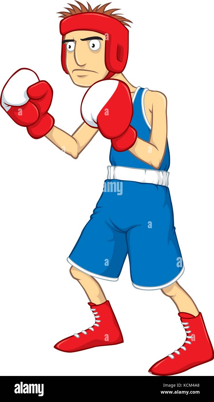 Vector Illustration Cartoon Boxer Stockfotos und -bilder Kaufen - Alamy