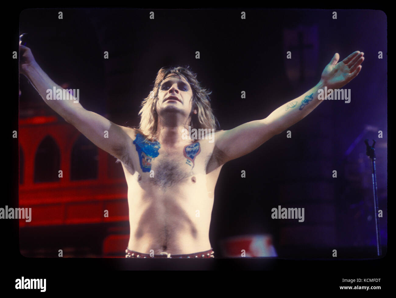 Ozzy Osbourne trat am 31. Dezember 1981 live im Diary Of A Madman Tour ...