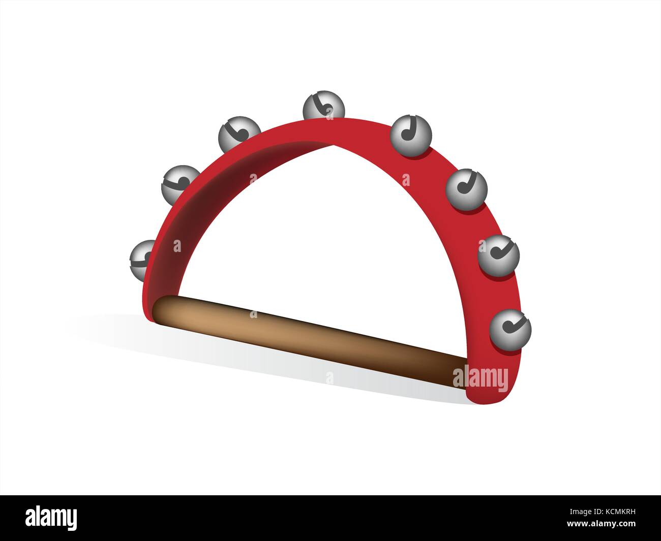 Glocken Musical Instrument auf einem weißen Hintergrund. Vector ...