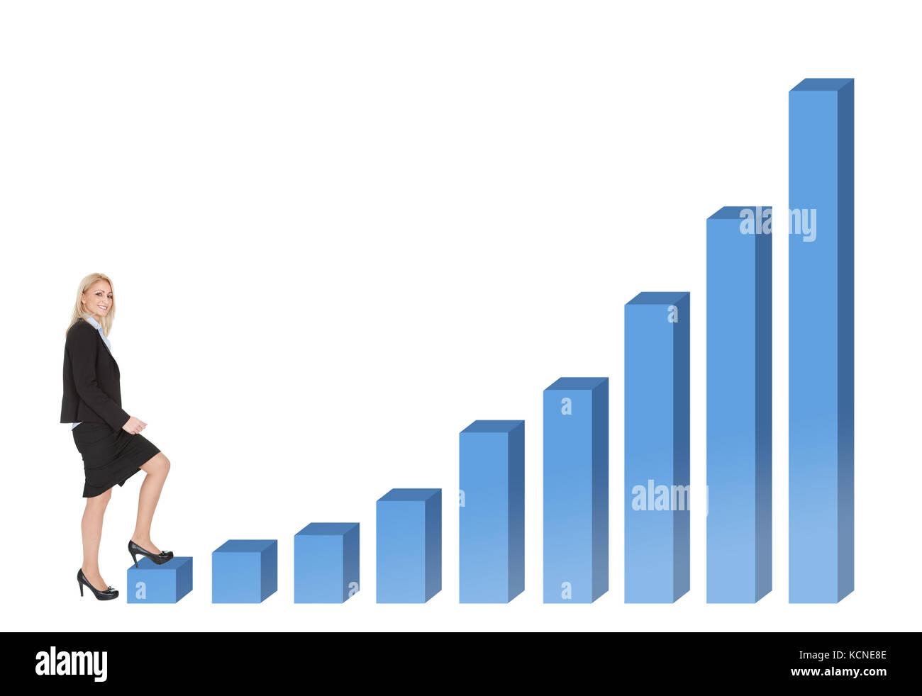 Frau besteigen leiter klettern -Fotos und -Bildmaterial in hoher Auflösung – Alamy