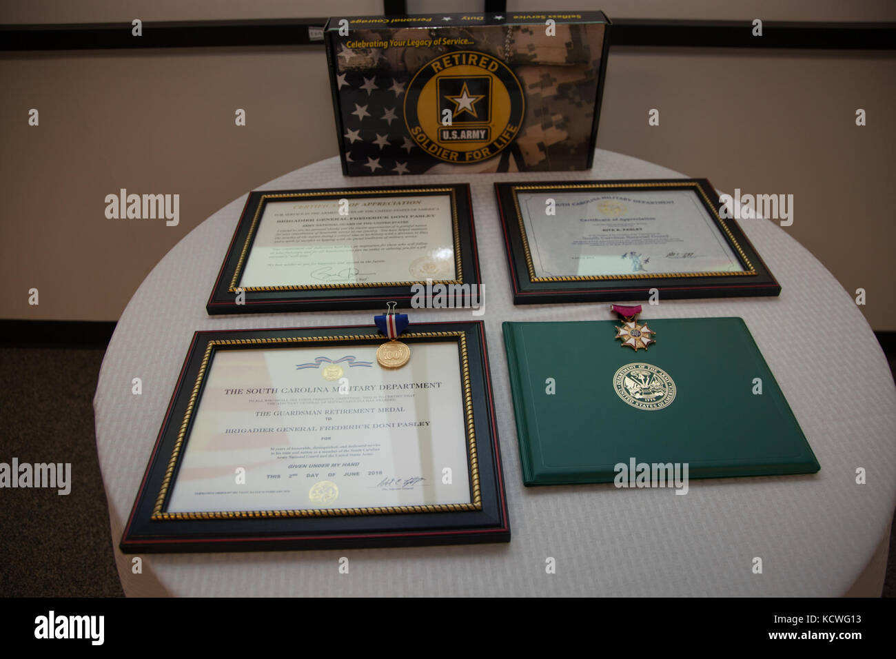 Das South Carolina Nationalgarde führte eine Pensionierung Zeremonie zu ...