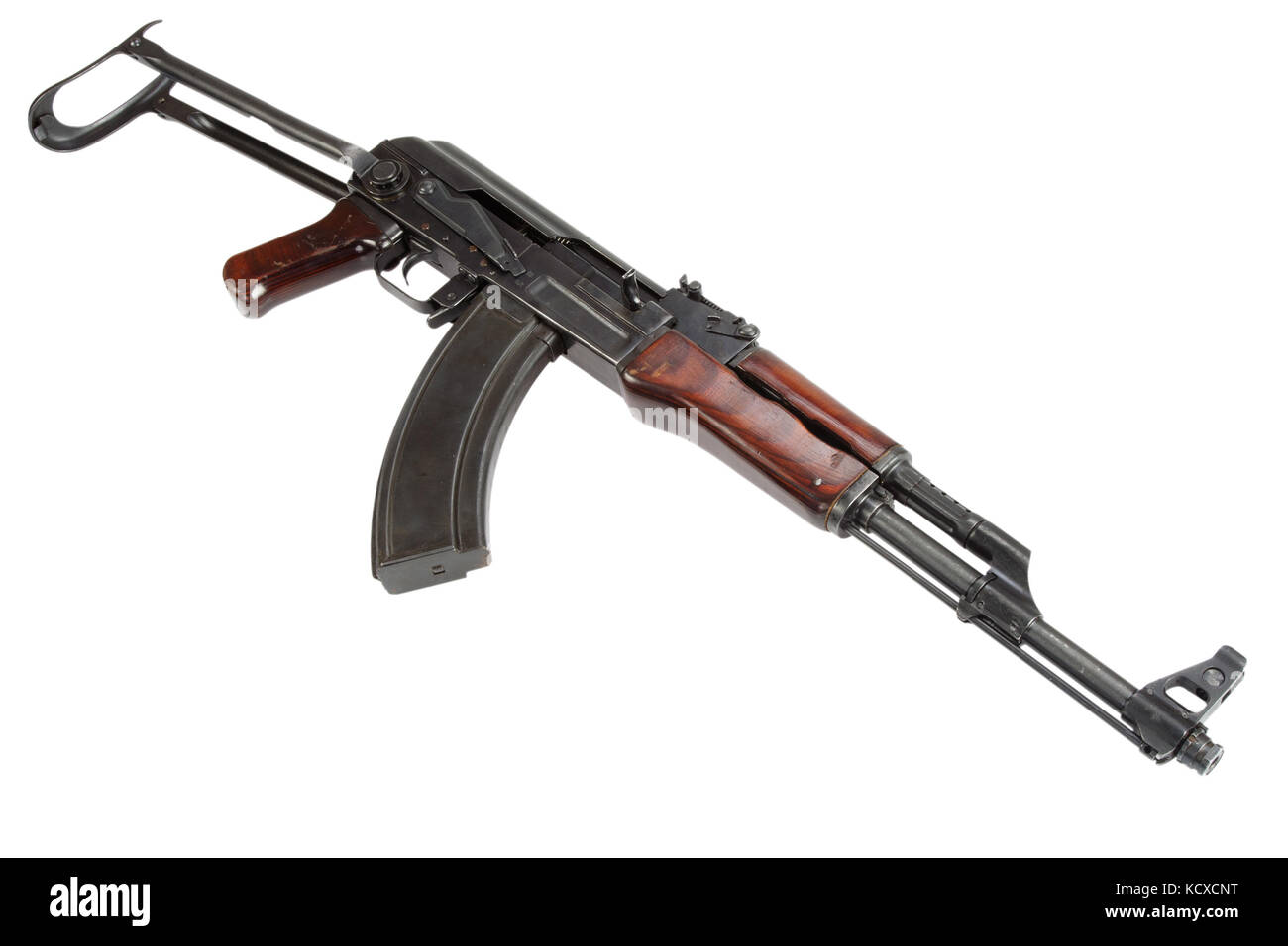 Erste Modell ak 47 von Assault Rifle 1954 isoliert auf weißem ...