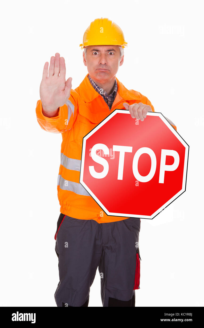 Hand stop sign signal gesture -Fotos und -Bildmaterial in hoher ...