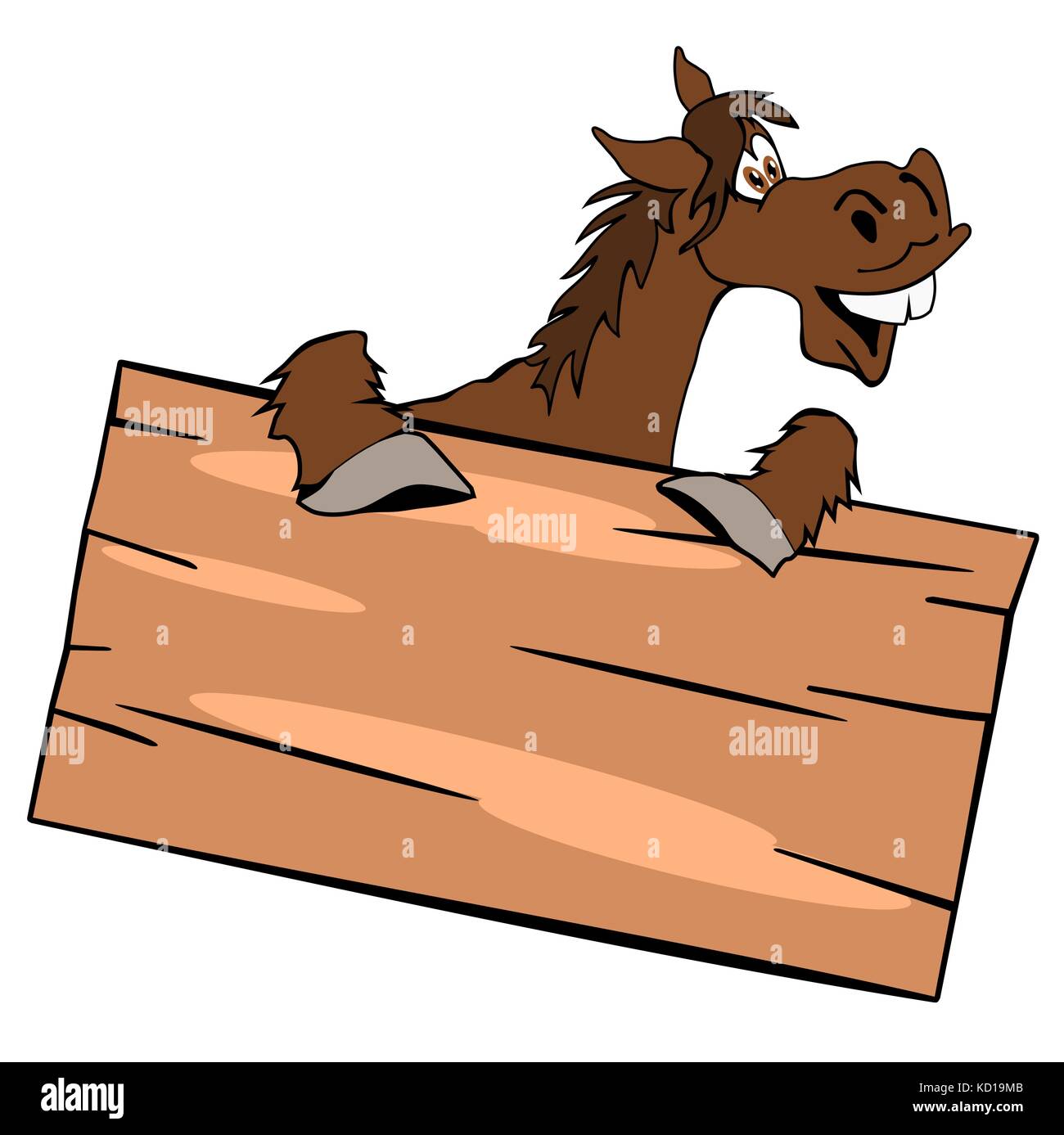Pferd lustig comic Ausgeschnittene Stockfotos und -bilder - Alamy
