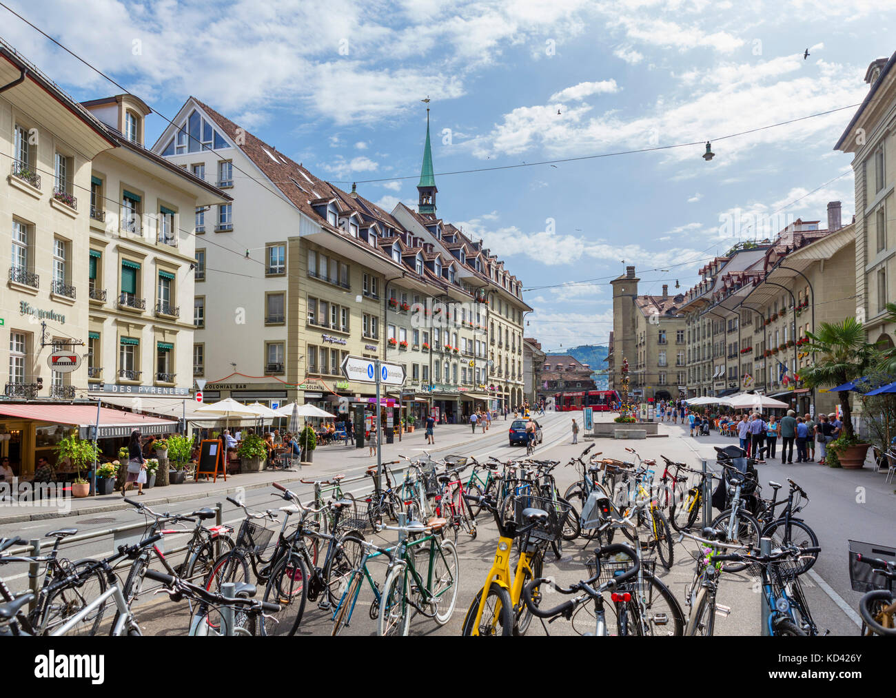 Kornhausplatz im Zentrum der Stadt, Bern (Bern), Schweiz ...