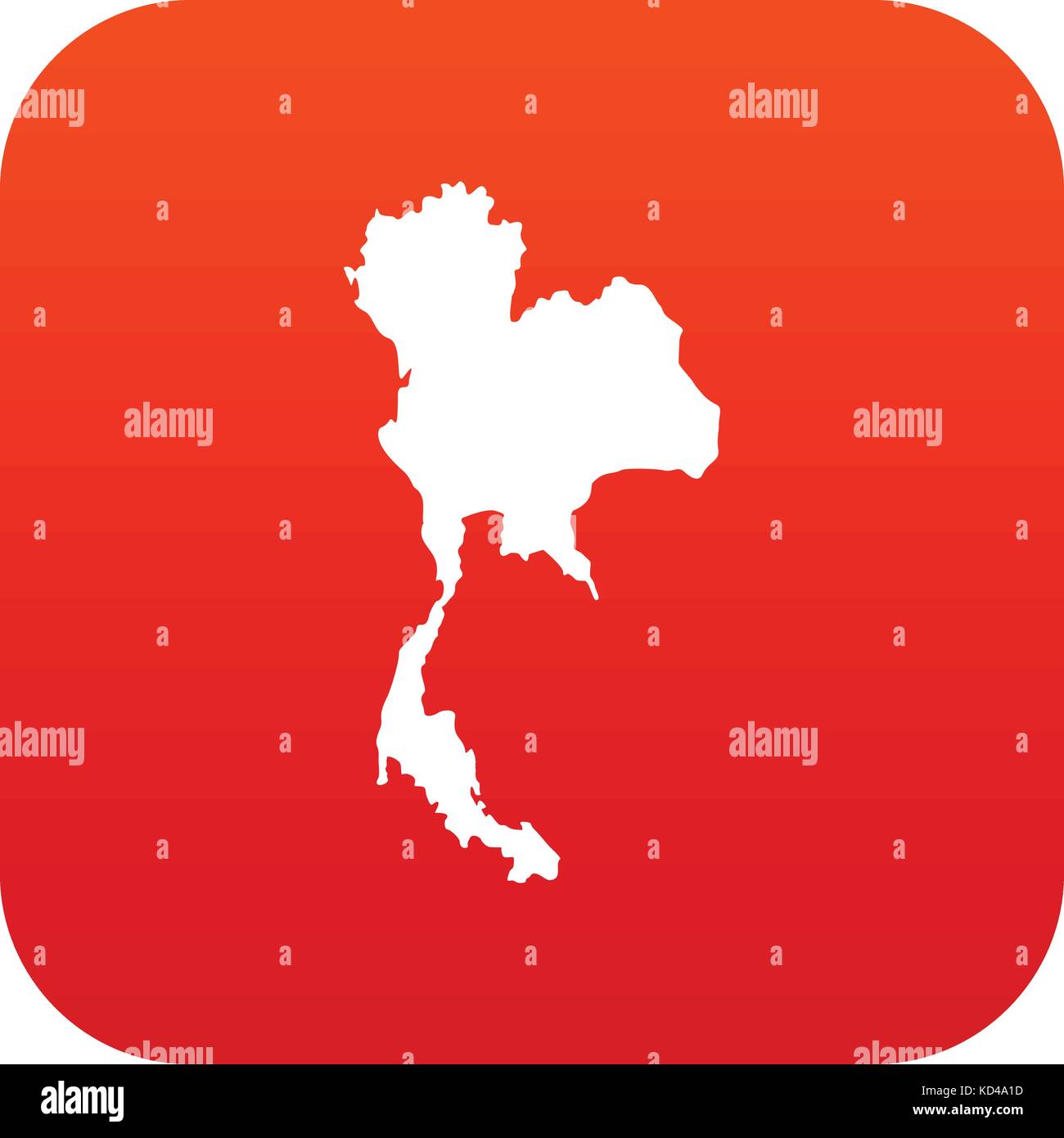 Thailand Karte Symbol digital Rot Stock-Vektorgrafik - Alamy