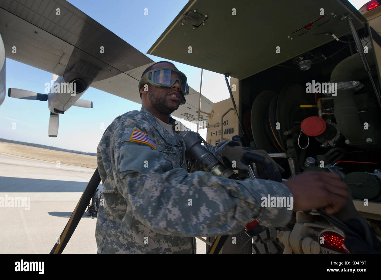 Us-Armee Soldaten aus den 351 Aviation support Bataillons, South ...