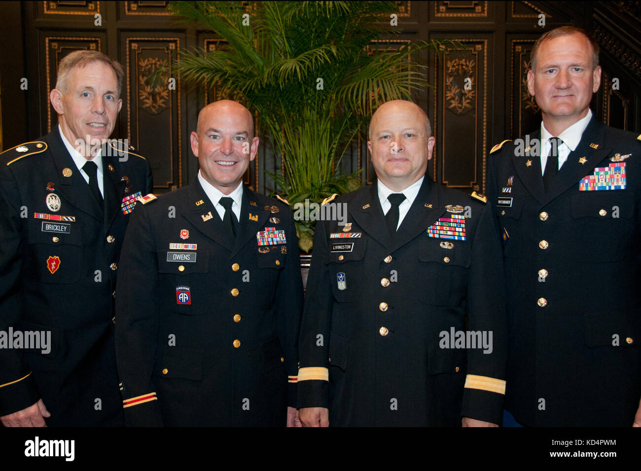 Us-Armee maj.gen Robert e. Livingston, jr., der Adjutant General für ...