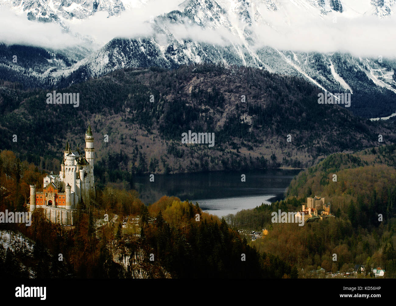 Schloss Neuschwanstein, Schloss Hohenschwangau, Füssen, Füssen, Alpsee ...