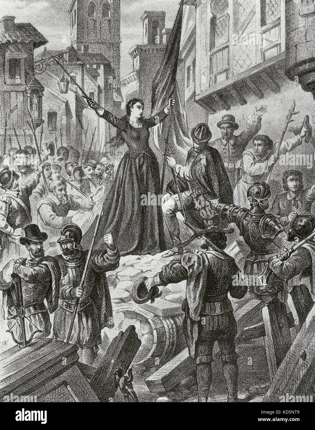 Spanien. 16. Revolte der Comuneros (1550-1521). Maria Pacheco (1496 ...