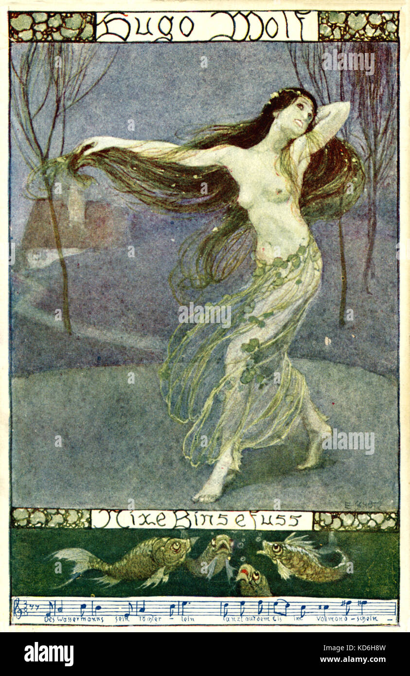 Hugo Wolf's song Abbildung mit einer Nixie (weiblich Wasser - elf oder ...