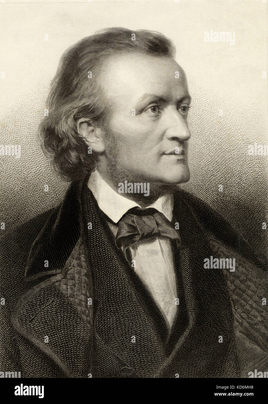 Richard Wagner Portrait. Deutsche Komponist & Autor, 22. Mai 1813 - vom ...