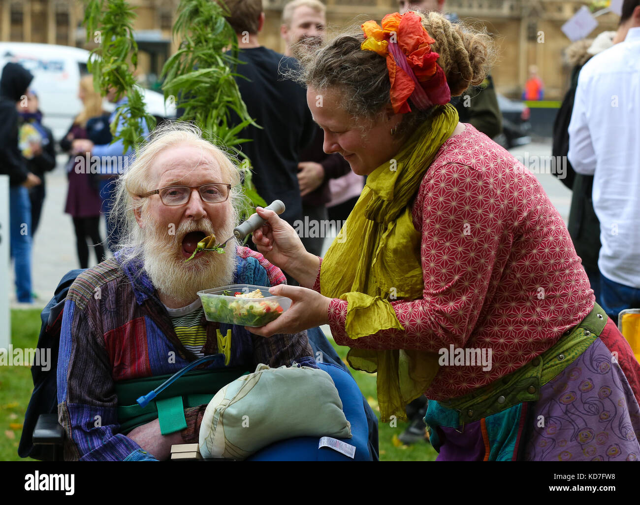 Westminster. London, UK. 10. Oktober 2017. Der Protest von United ...