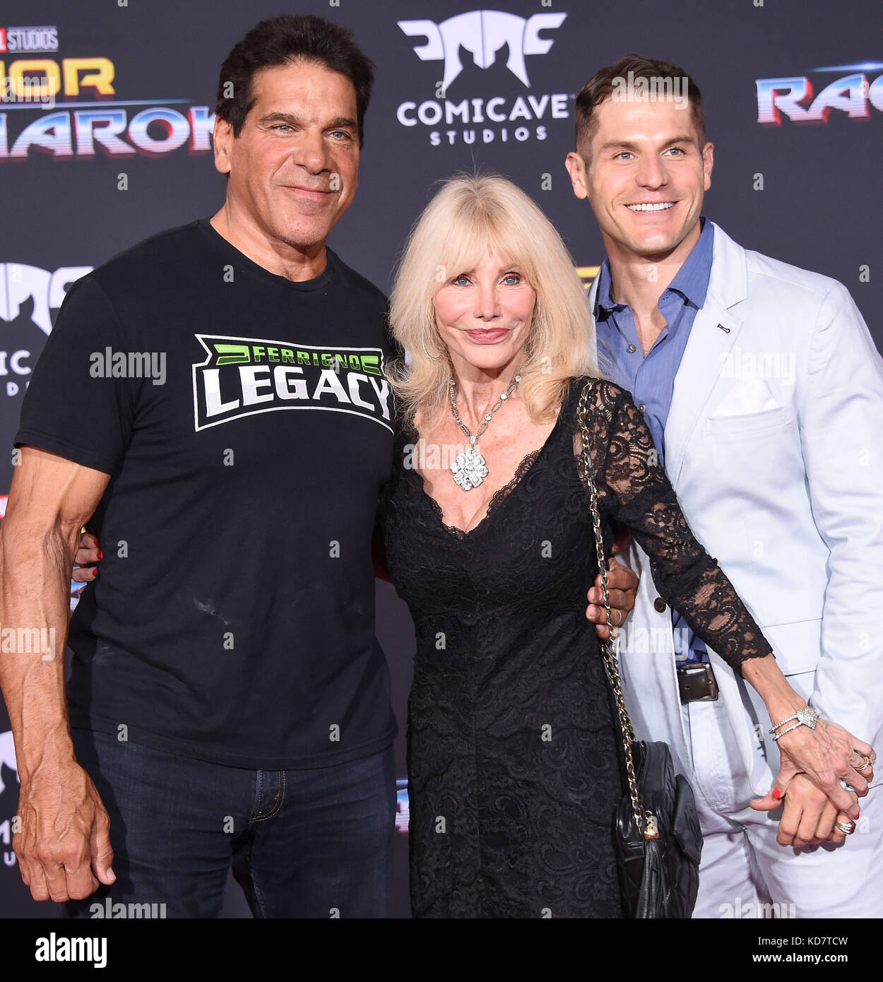 Hollywood, Kalifornien, USA. 10 Okt, 2017. Lou Ferrigno, Carla ferrigno ...