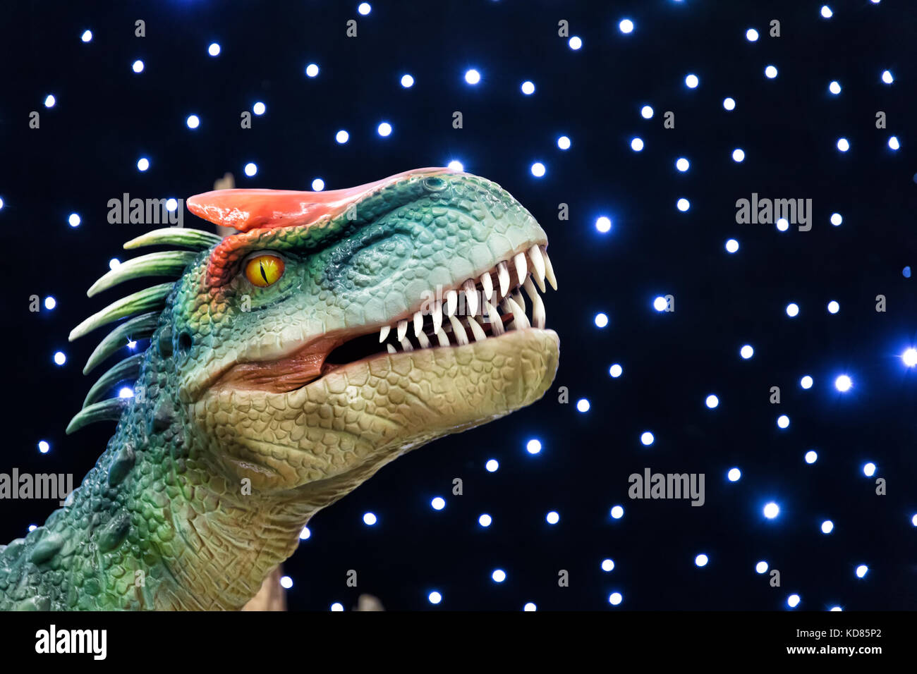 Realistische der schönen Dinosaurier Modell im Themenpark in ...