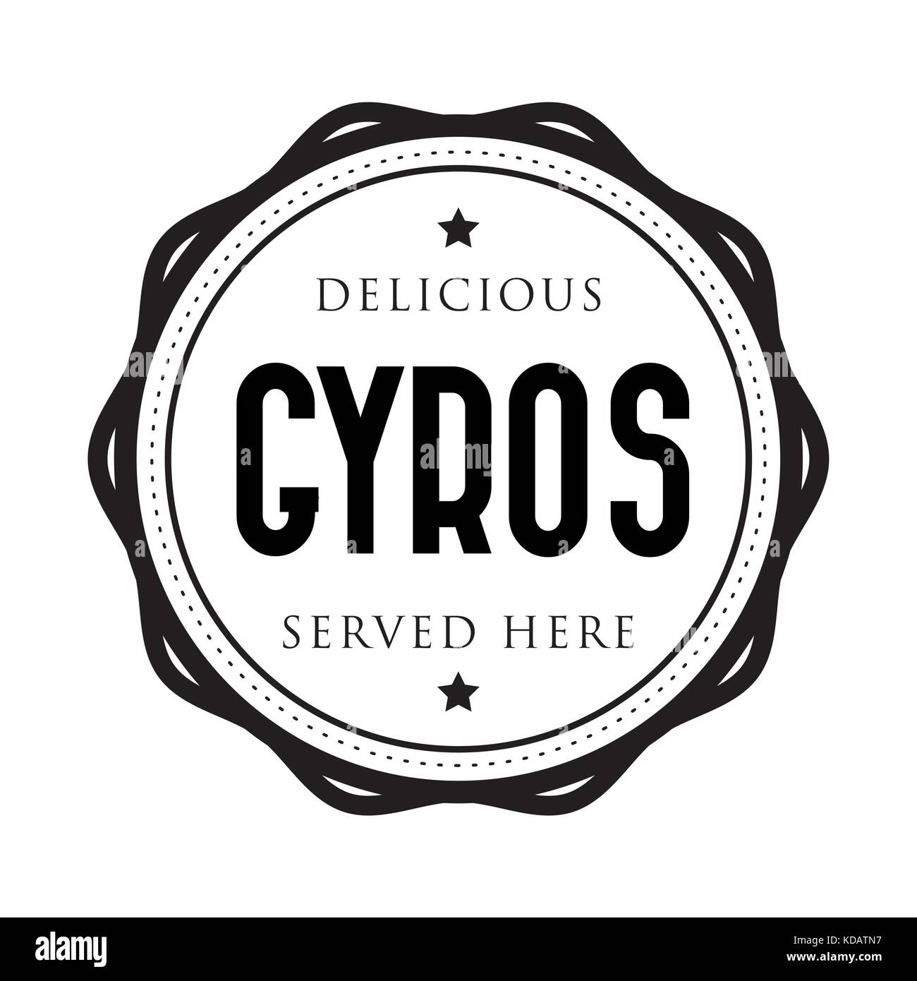 Gyros griechenland Stock-Vektorgrafiken kaufen - Alamy