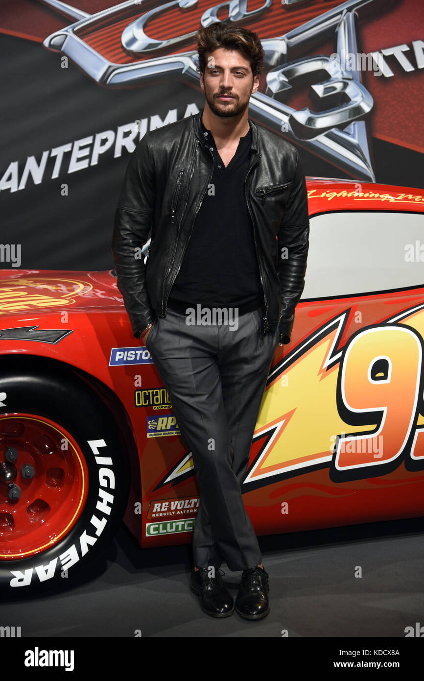 Fotoshooting für Cars Disney Pixar "3" in Mailand, Italien. Mit: Simone ...