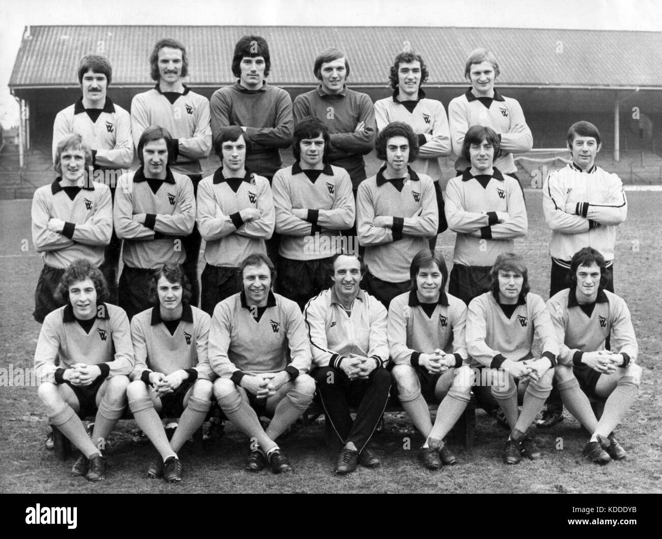 Wolverhampton Wanderers FC-Team 1973 Hintere Reihe Derek Jefferson ...