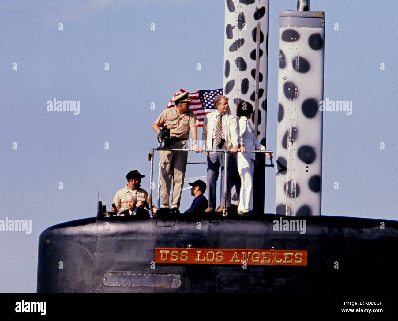 Präsident Jimmy Carter, First Lady Rosalynn Carter und Admiral Hyman ...