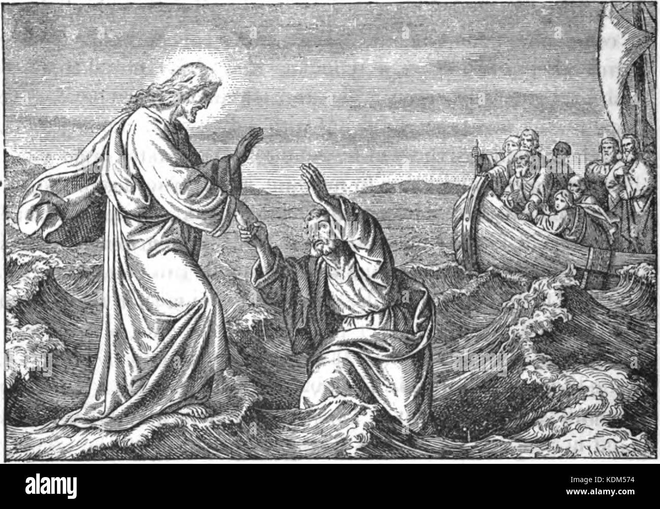 Jesus rettet petrus -Fotos und -Bildmaterial in hoher Auflösung – Alamy
