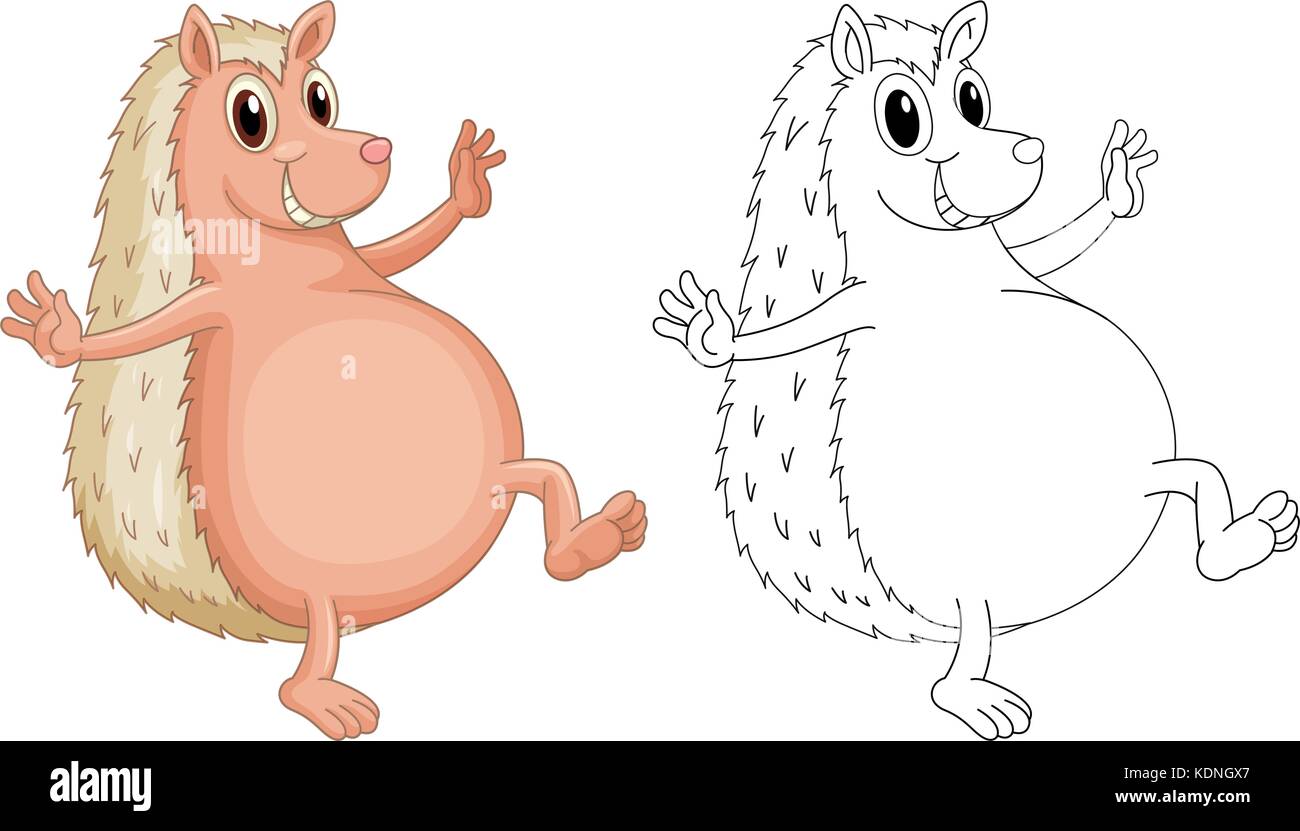 Igel illustration -Fotos und -Bildmaterial in hoher Auflösung – Alamy