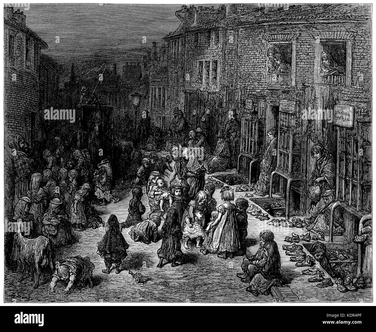 Slums Victorian London Poverty Stockfotos und -bilder Kaufen - Alamy
