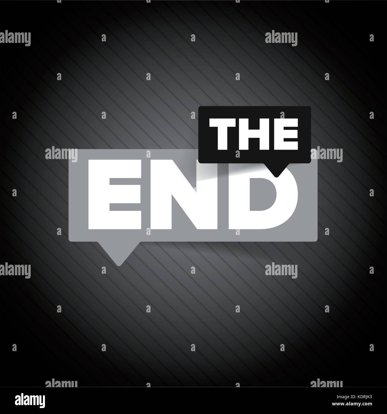 End screen Stock-Vektorgrafiken kaufen - Alamy