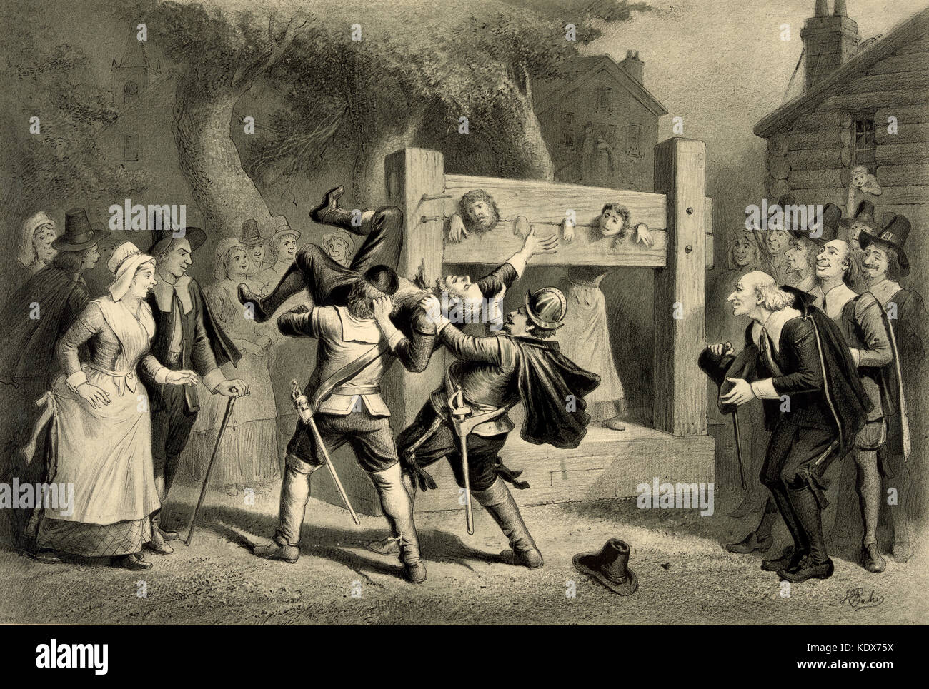 Salem Witch Trials 1692 1693 Stockfotografie Alamy