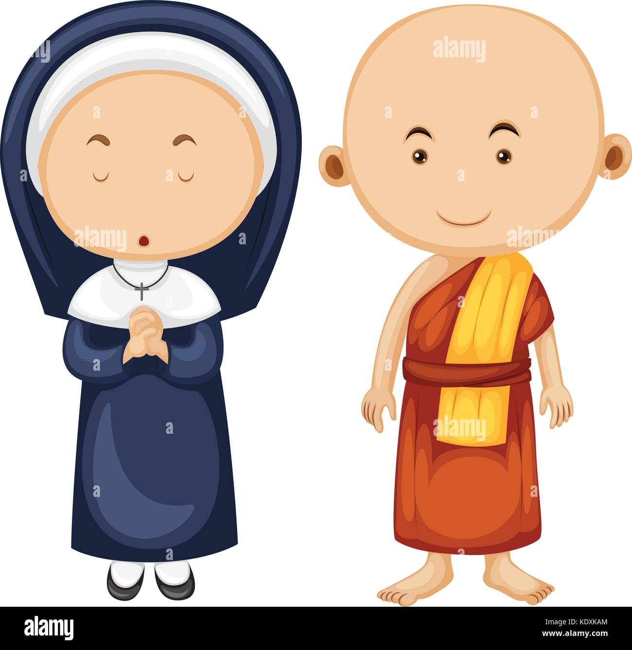 Monch Und Nonne