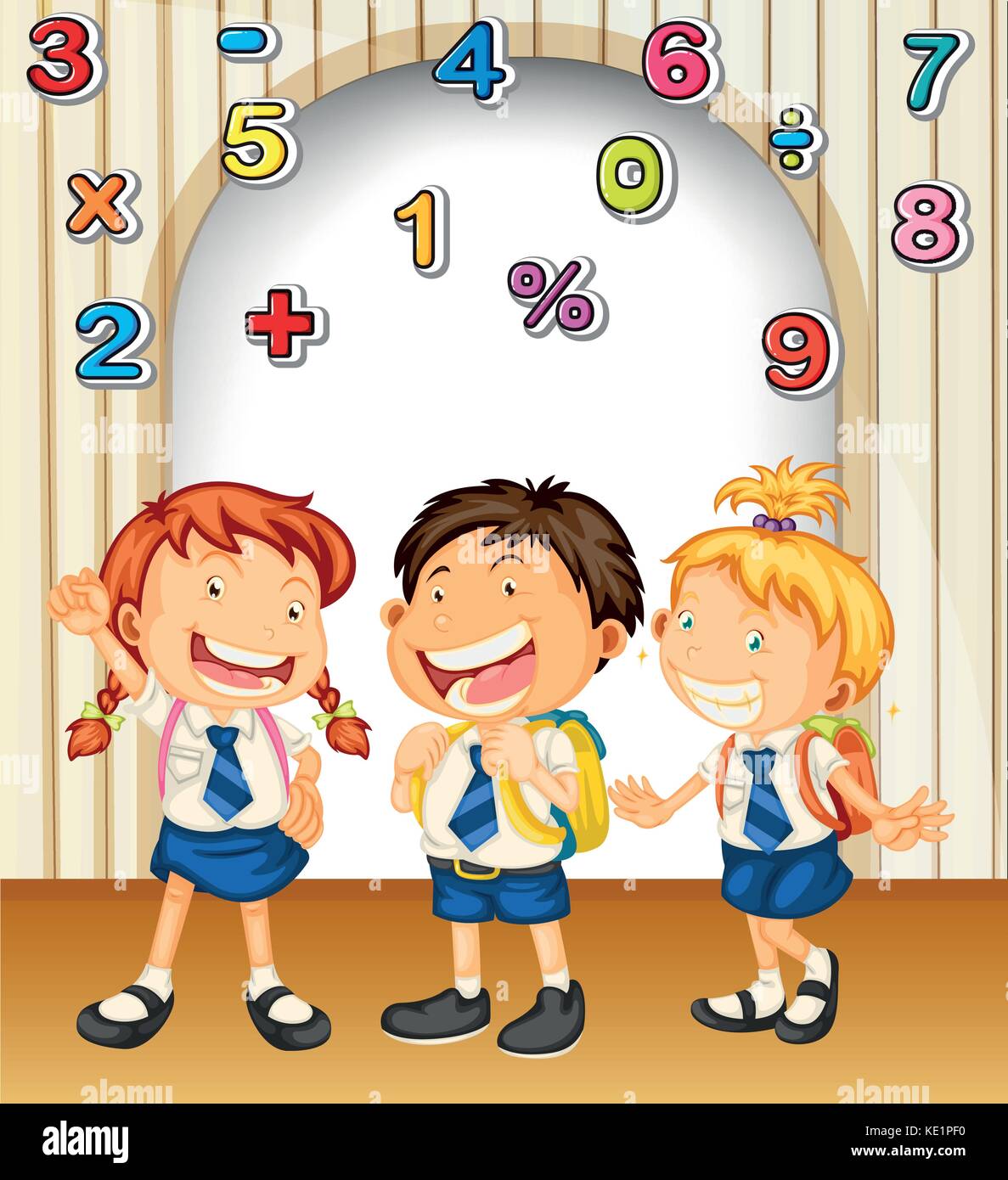 Girls in uniform Stock-Vektorgrafiken kaufen - Alamy