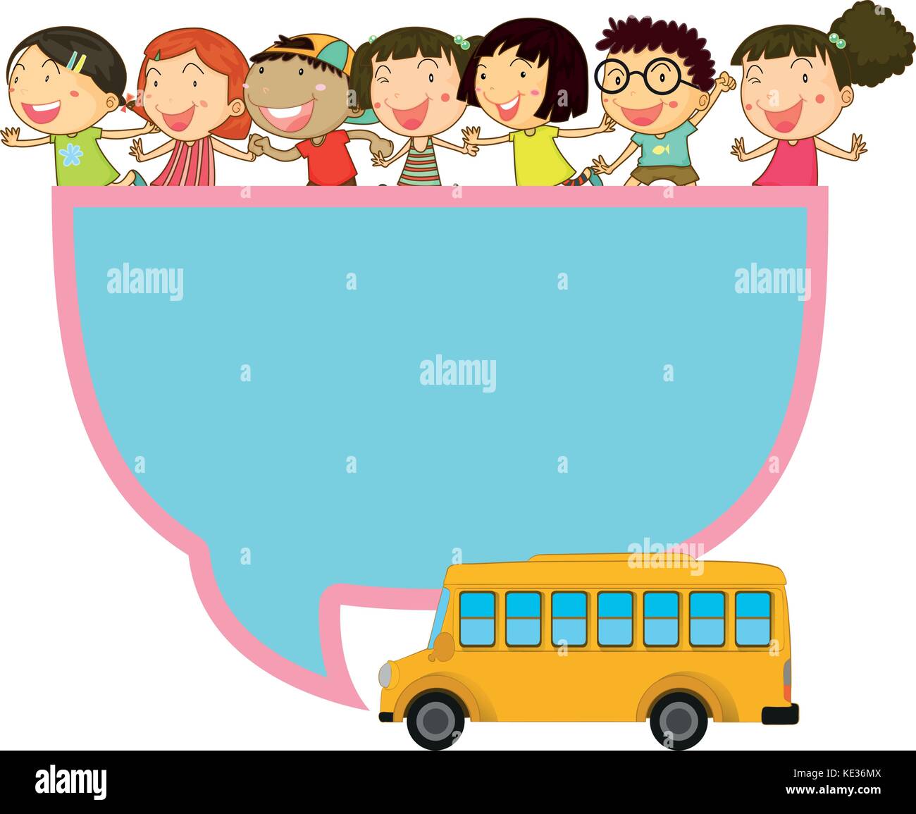 Kinderzeichnung bilderrahmen Stock-Vektorgrafiken kaufen - Alamy