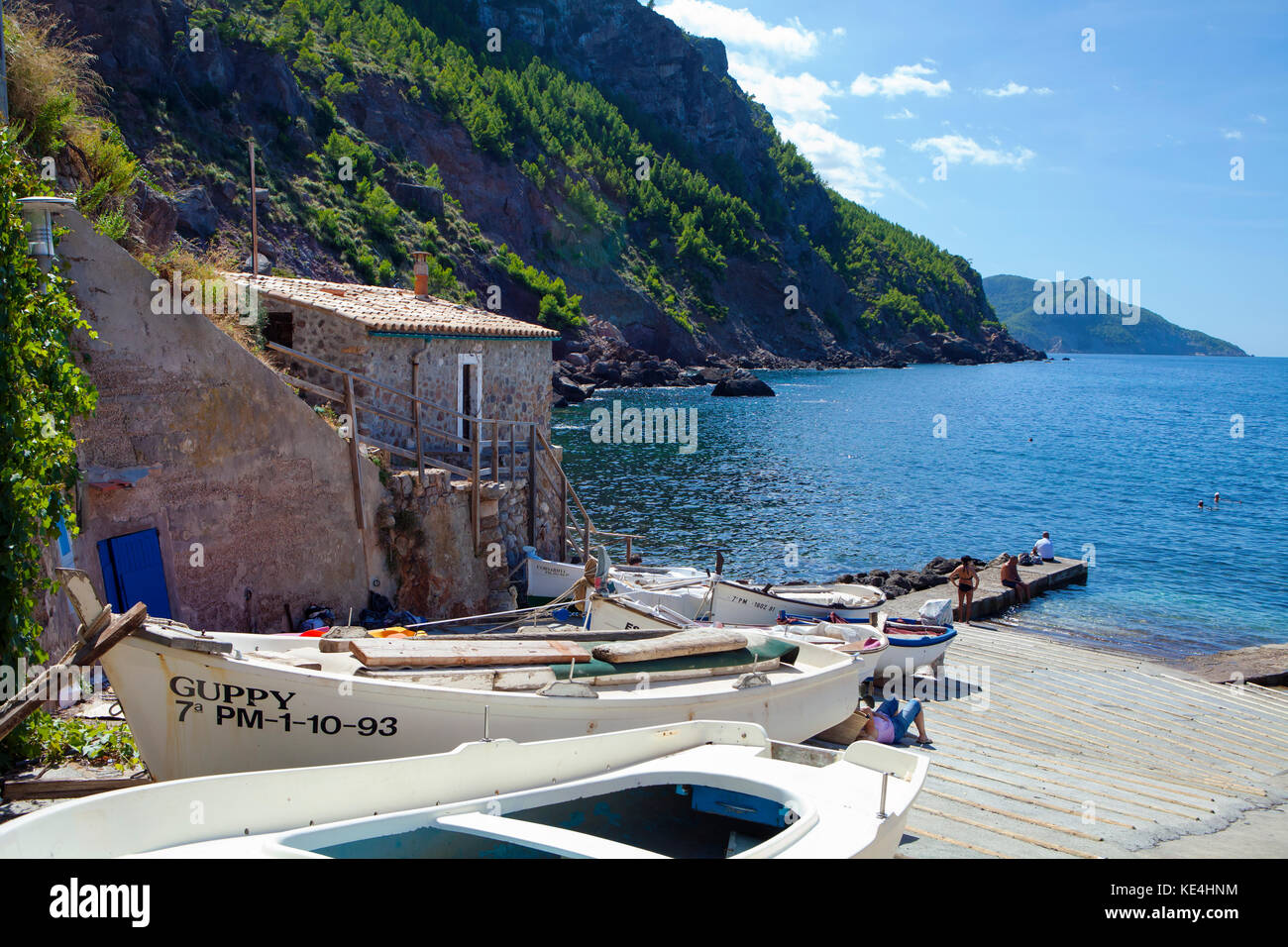 Port de Valldemossa, Mallorca, Spanien, September 2017 Stockfotografie ...