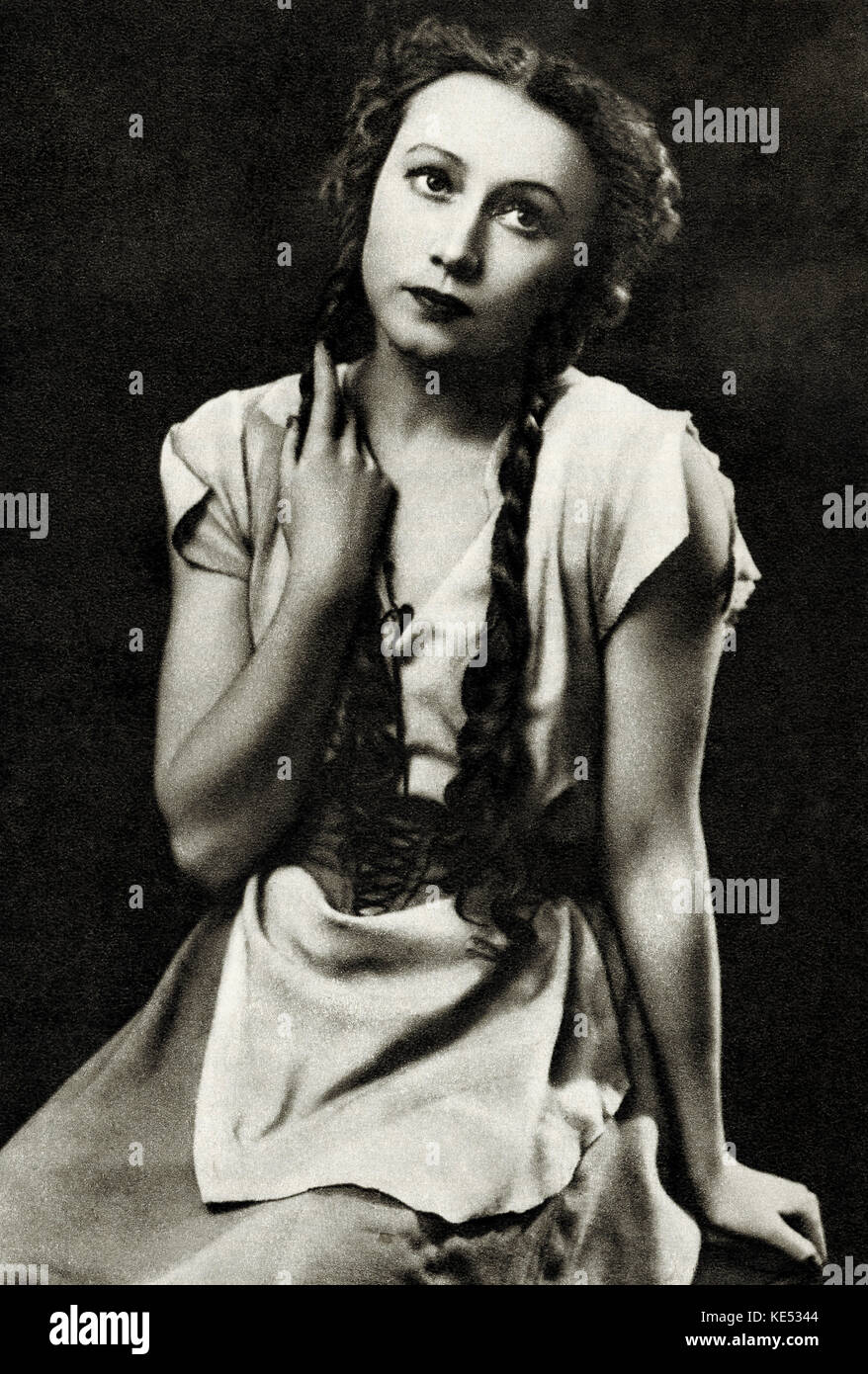 Galina Ulanova - Porträt der Russischen Ballerina in Sergej Prokofjews ...