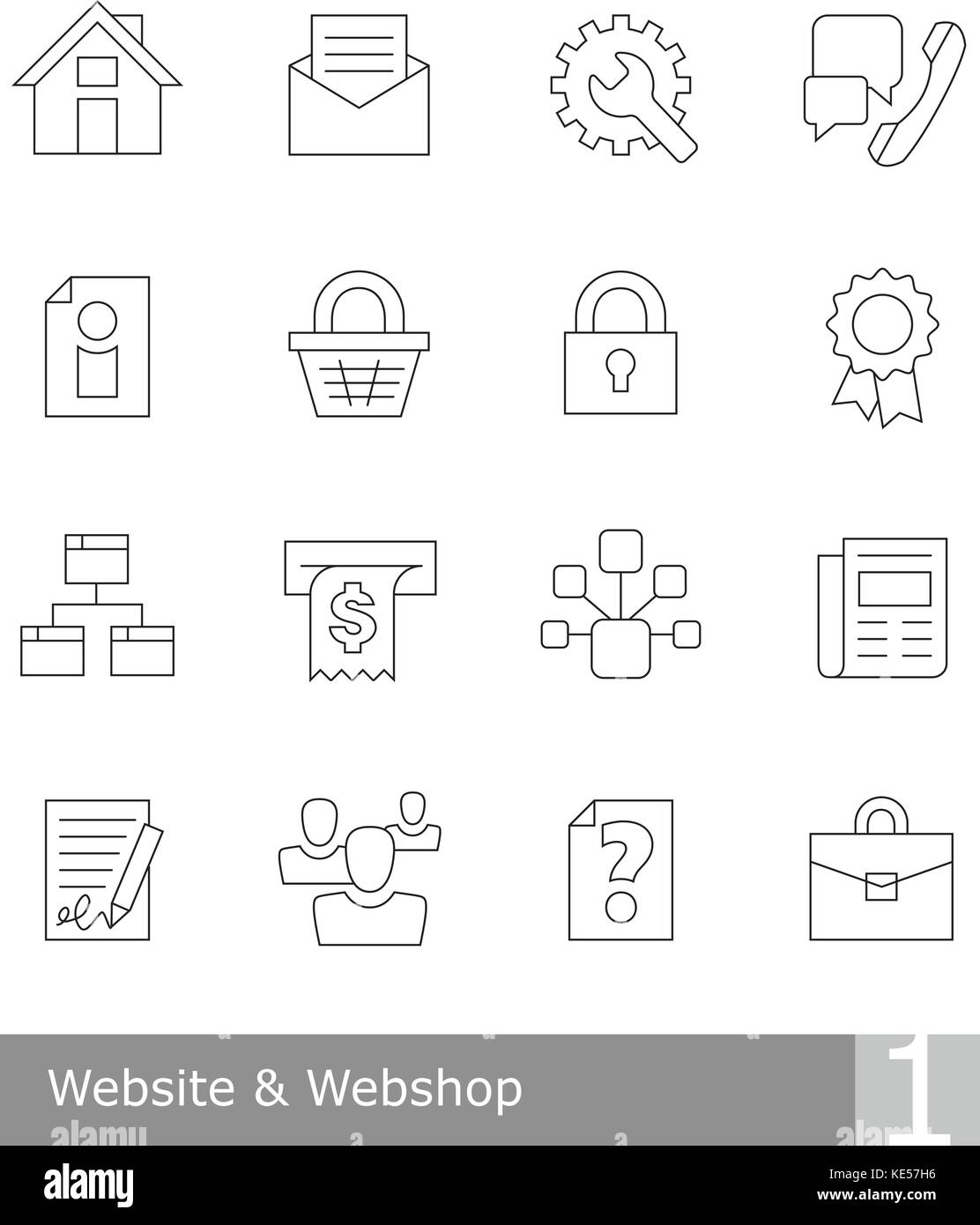 Icônes web Stock-Vektorgrafiken kaufen - Alamy