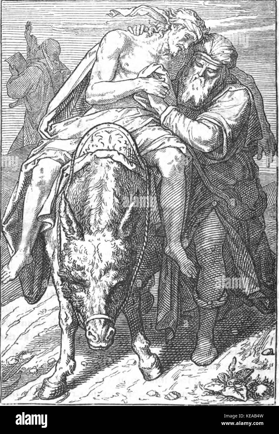 Der barmherzige samariter Schwarzweiß-Stockfotos und -bilder - Alamy