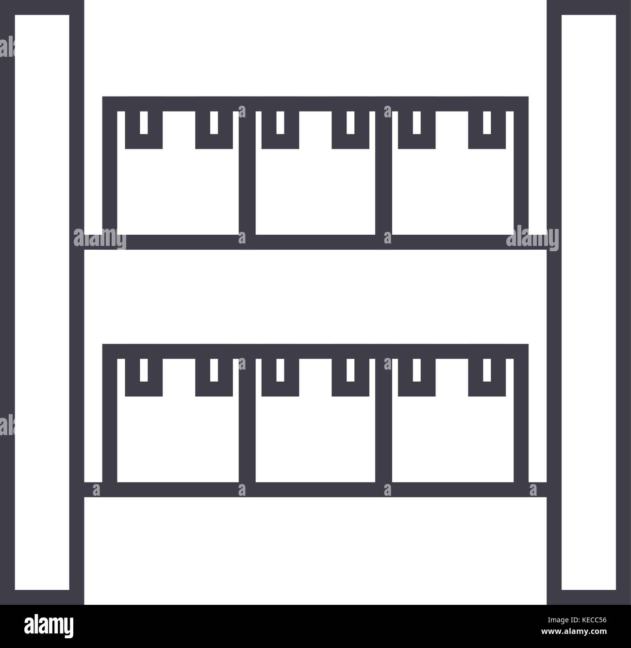 Warehouse Building Logistic Icon Stockfotos & Warehouse Building ...