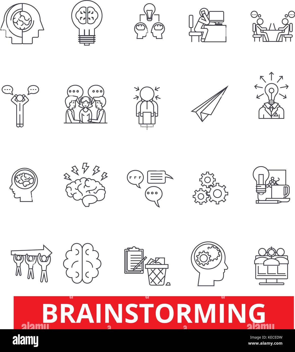 Brainstorming, Erstellen, Idee, Denken, Schaffung von Arbeitsplätzen ...