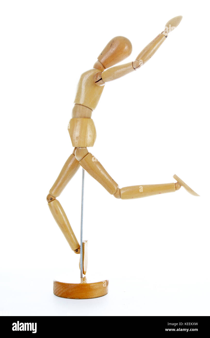 Holz- Zeichnen Figur Modell Zeichenwerkzeug Statue Stockfotografie - Alamy