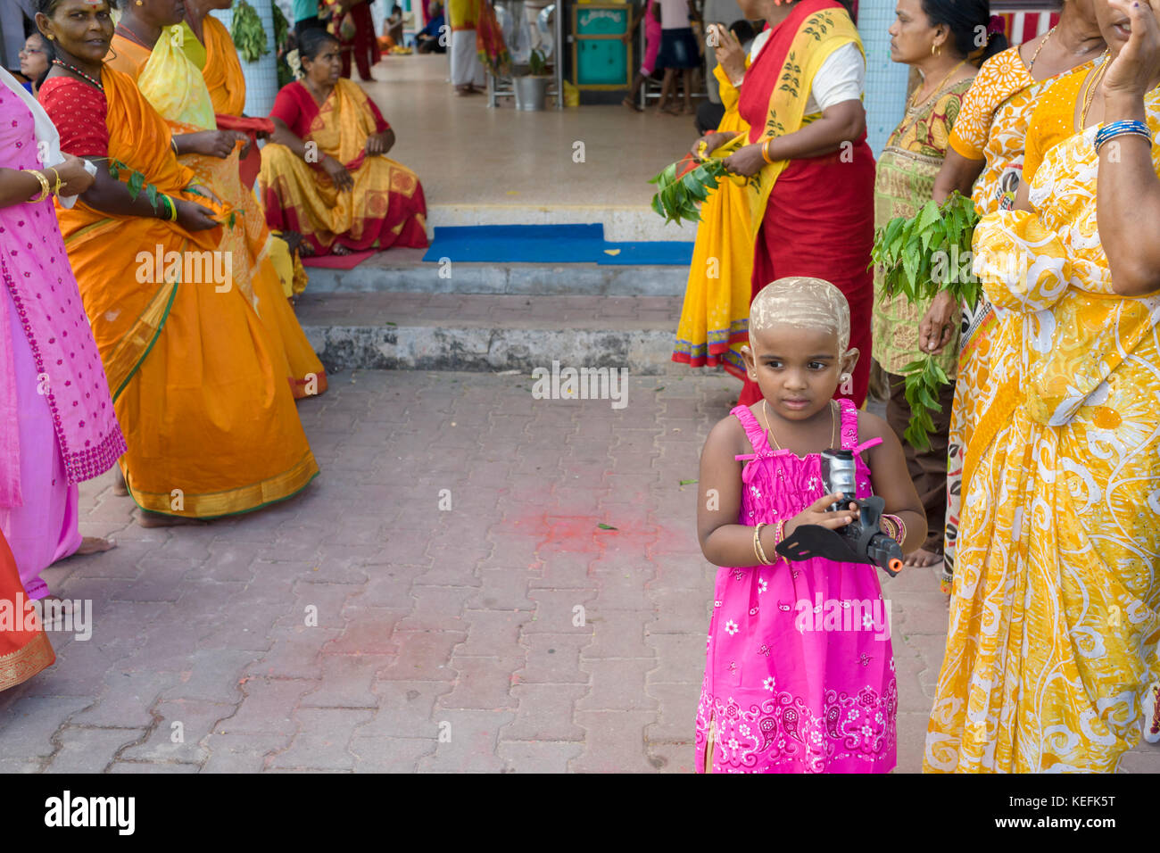 PANGKOR ISLAND, MALAYSIA - Februar 17, 2011 indische Frauen in Masi ...